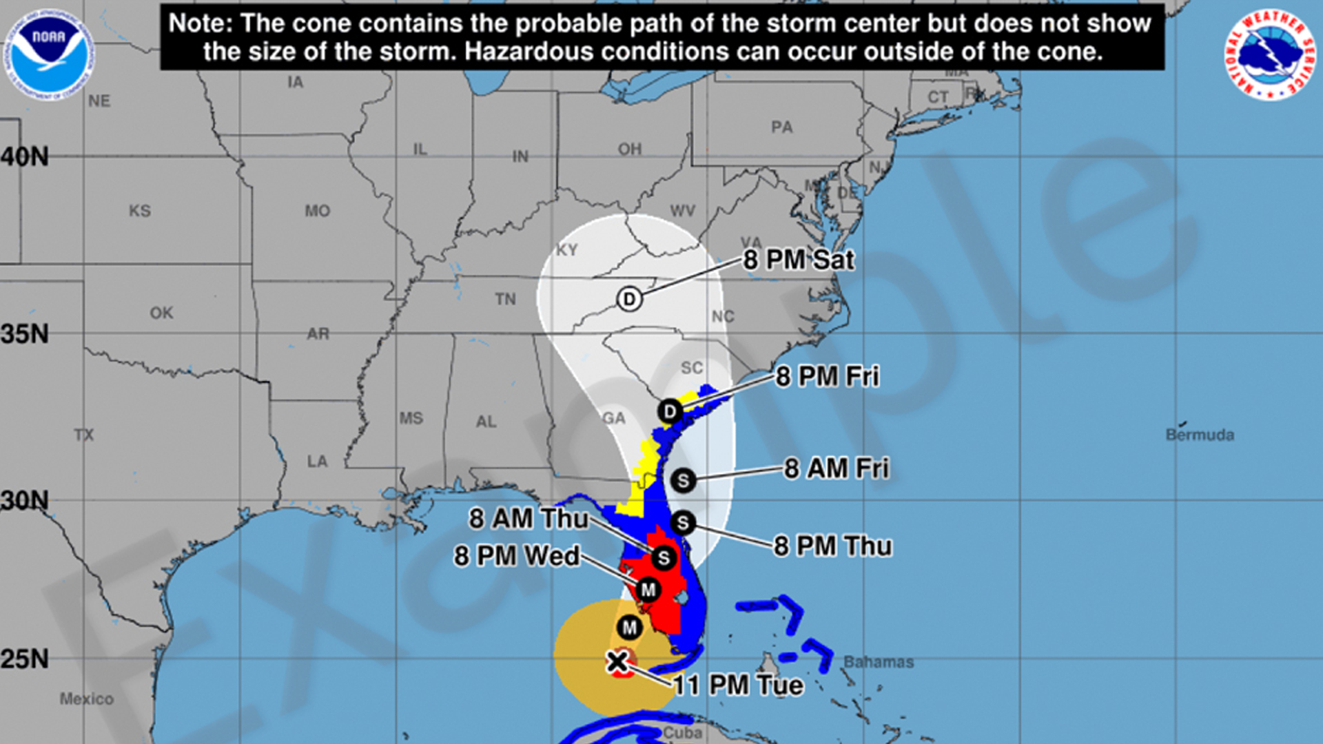 ‘Cone of uncertainty’ graphic to feature more information | The ...