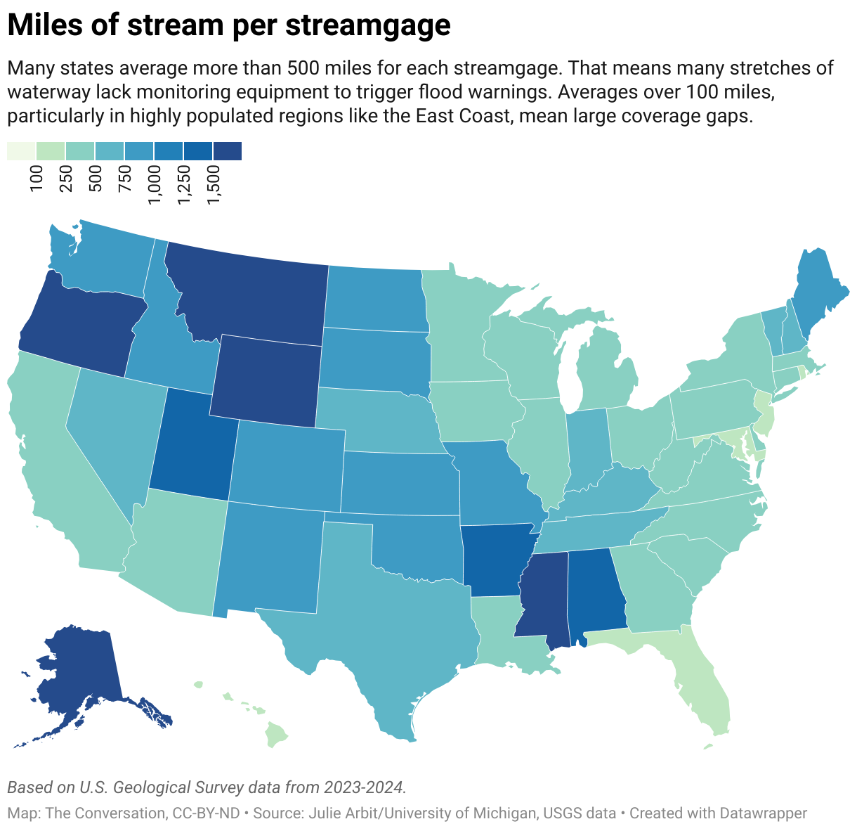 No flood gauges, no warning: 99% of US streams are off the radar amid ...