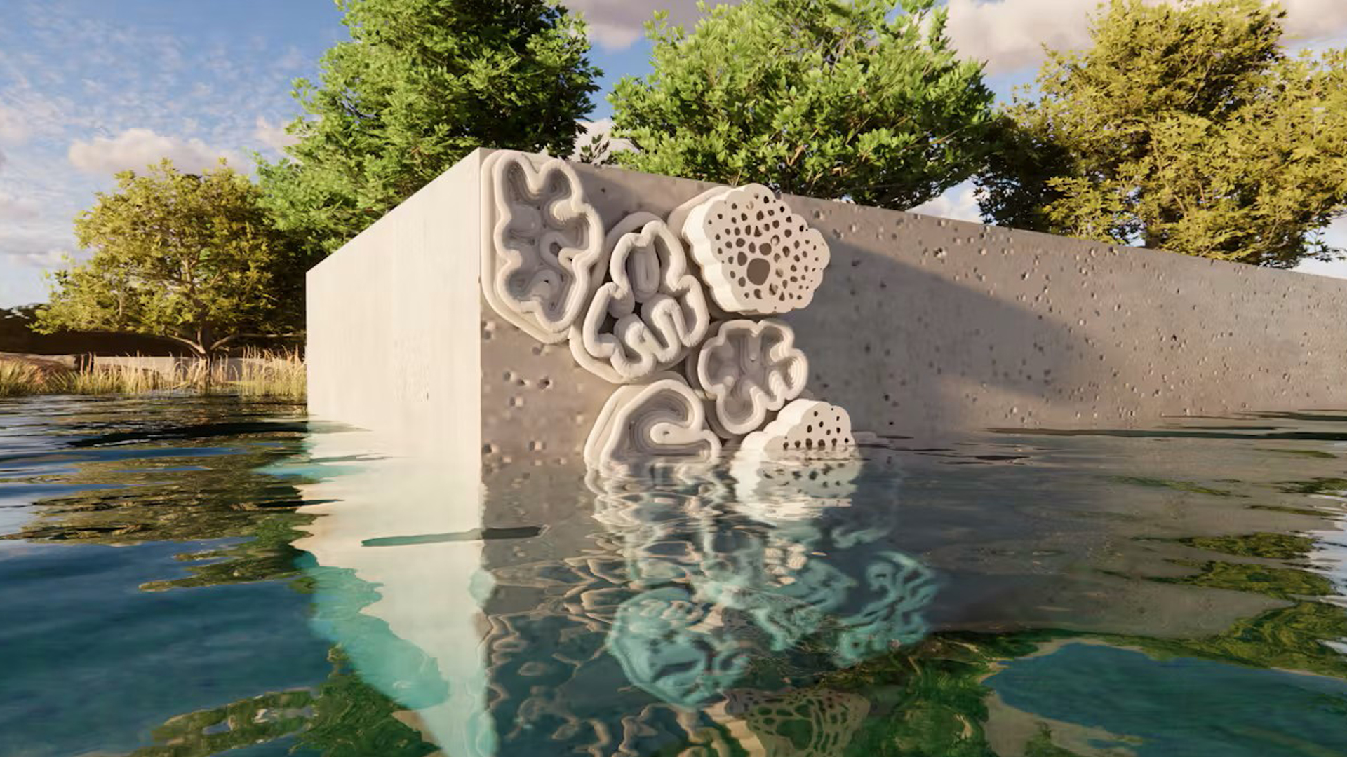 Miami researchers are testing a textured seawall designed to hold back ...